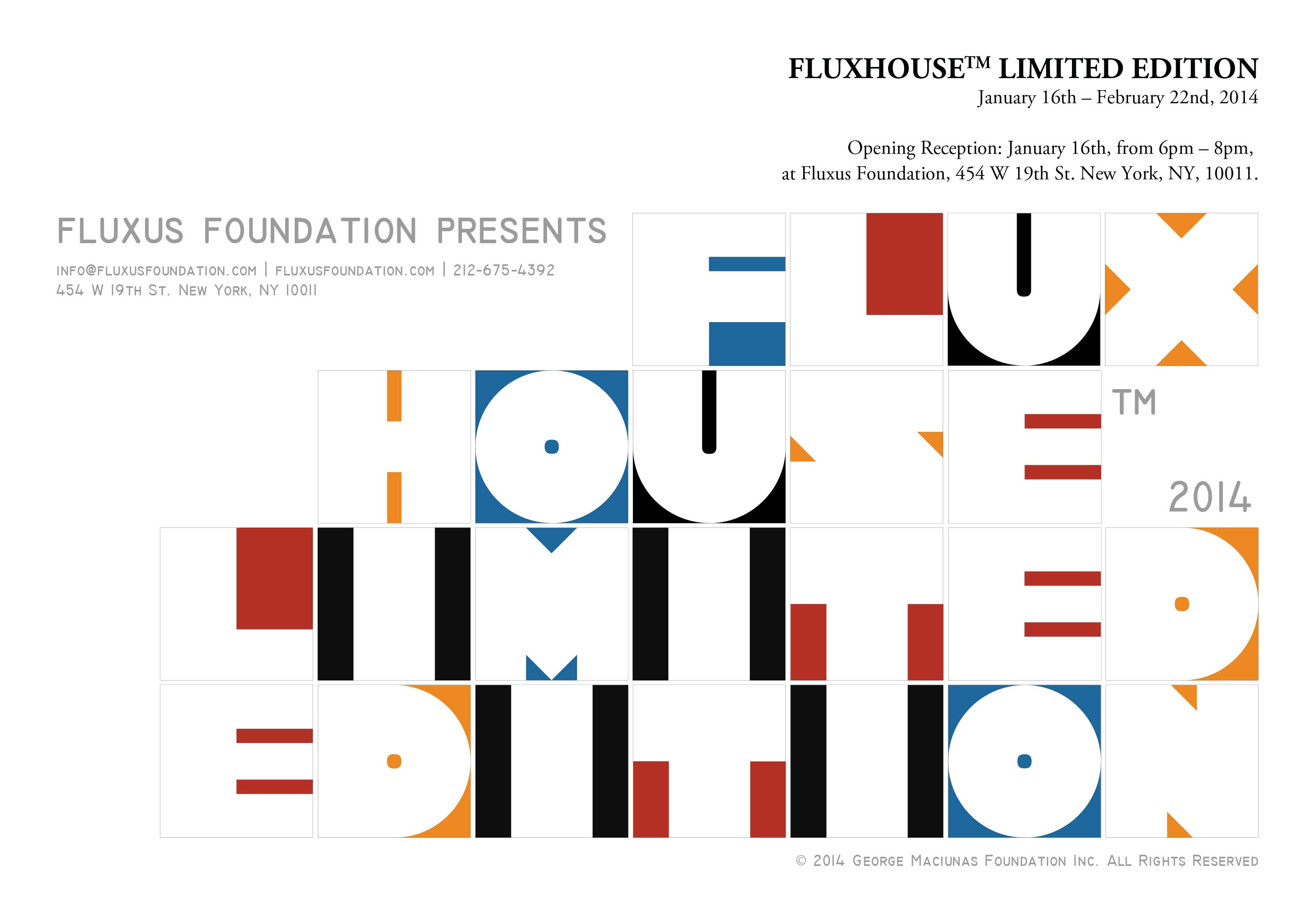 Fluxhouse Limited Edition – FLUXUS FOUNDATION